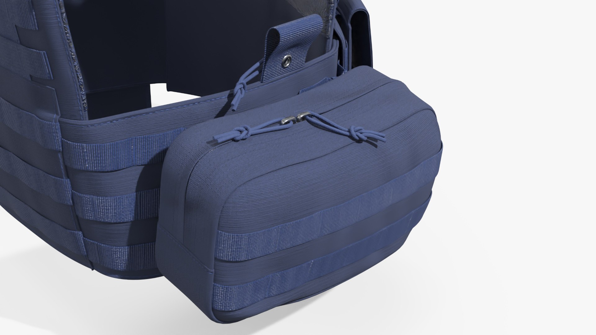 Navy Blue Tactical Vest With Ammo Mag Model - TurboSquid 2382556