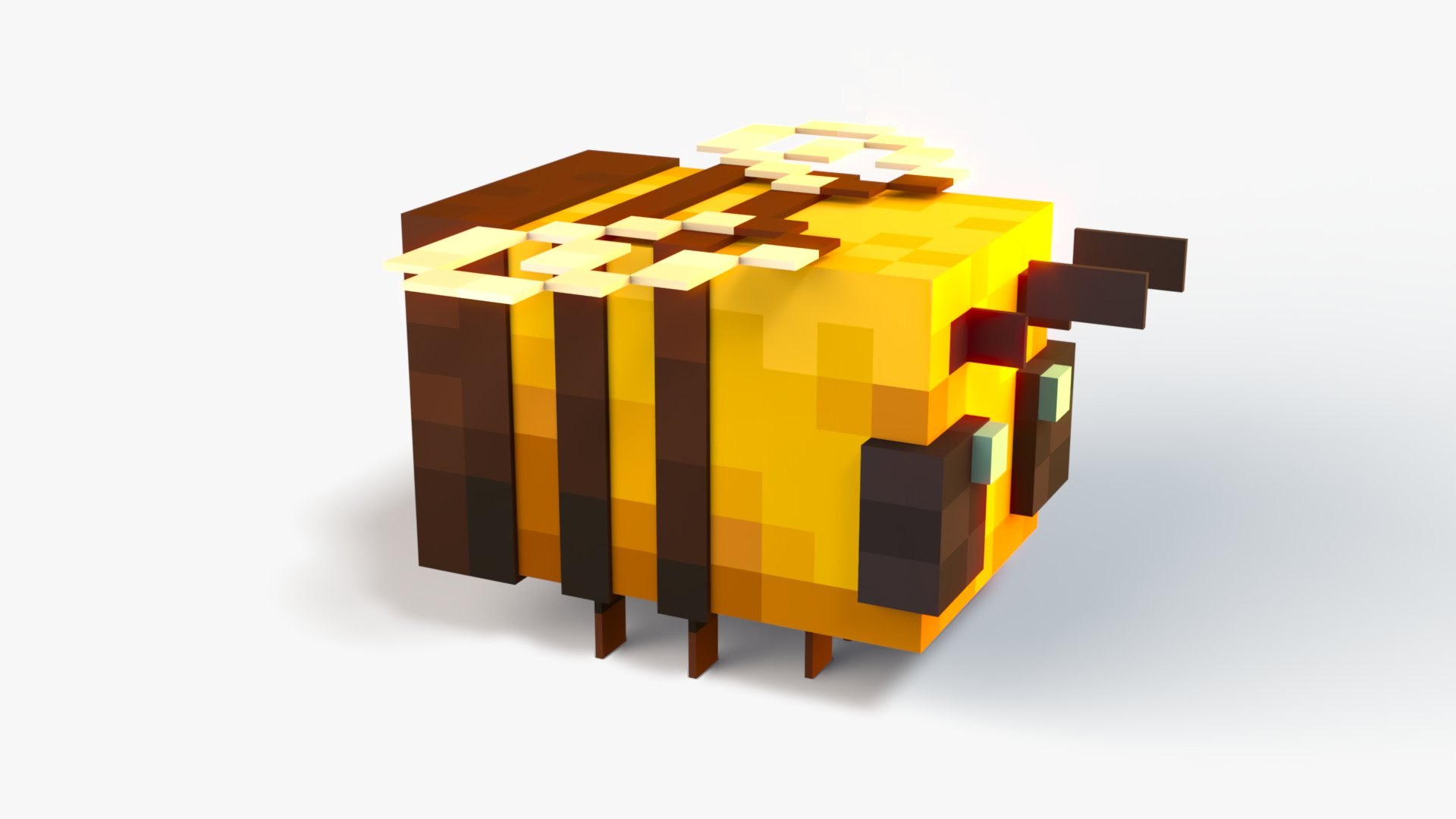 3D Model Minecraft Bee Rig - TurboSquid 2510160