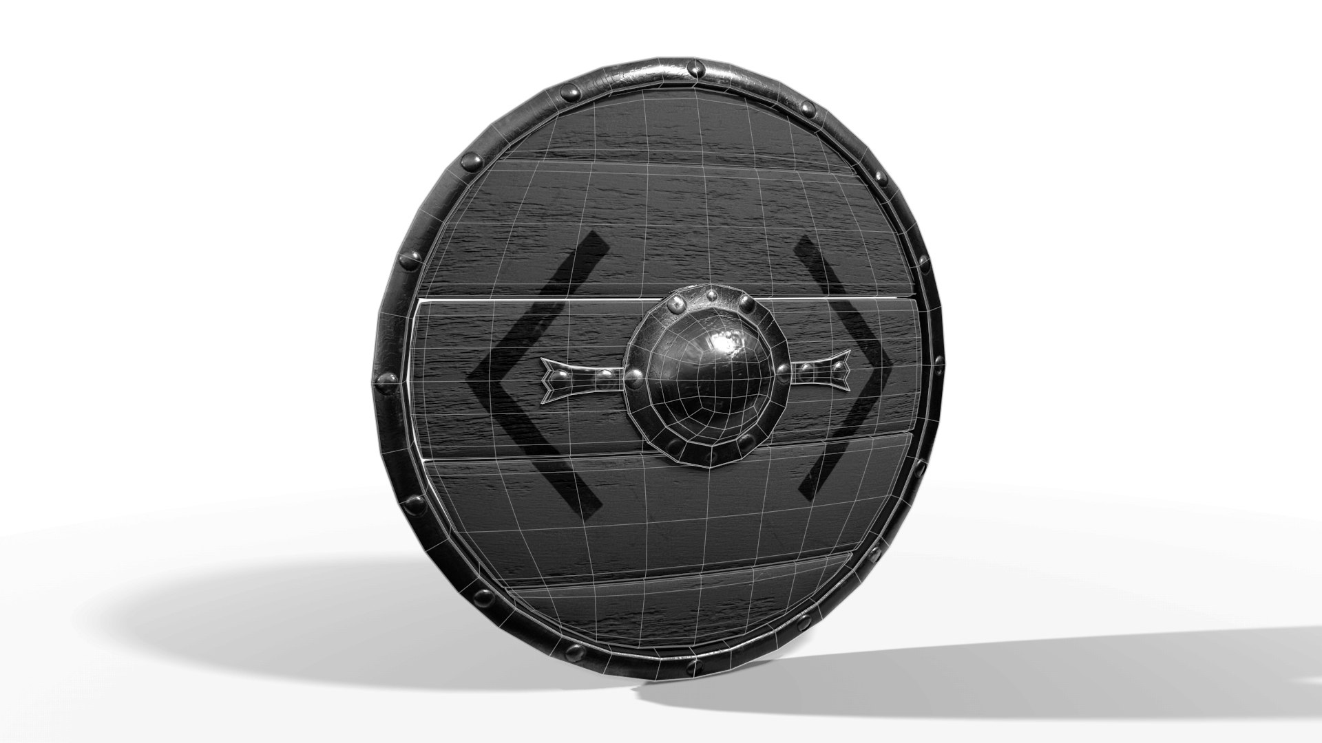 Viking shield 3D model - TurboSquid 1555497