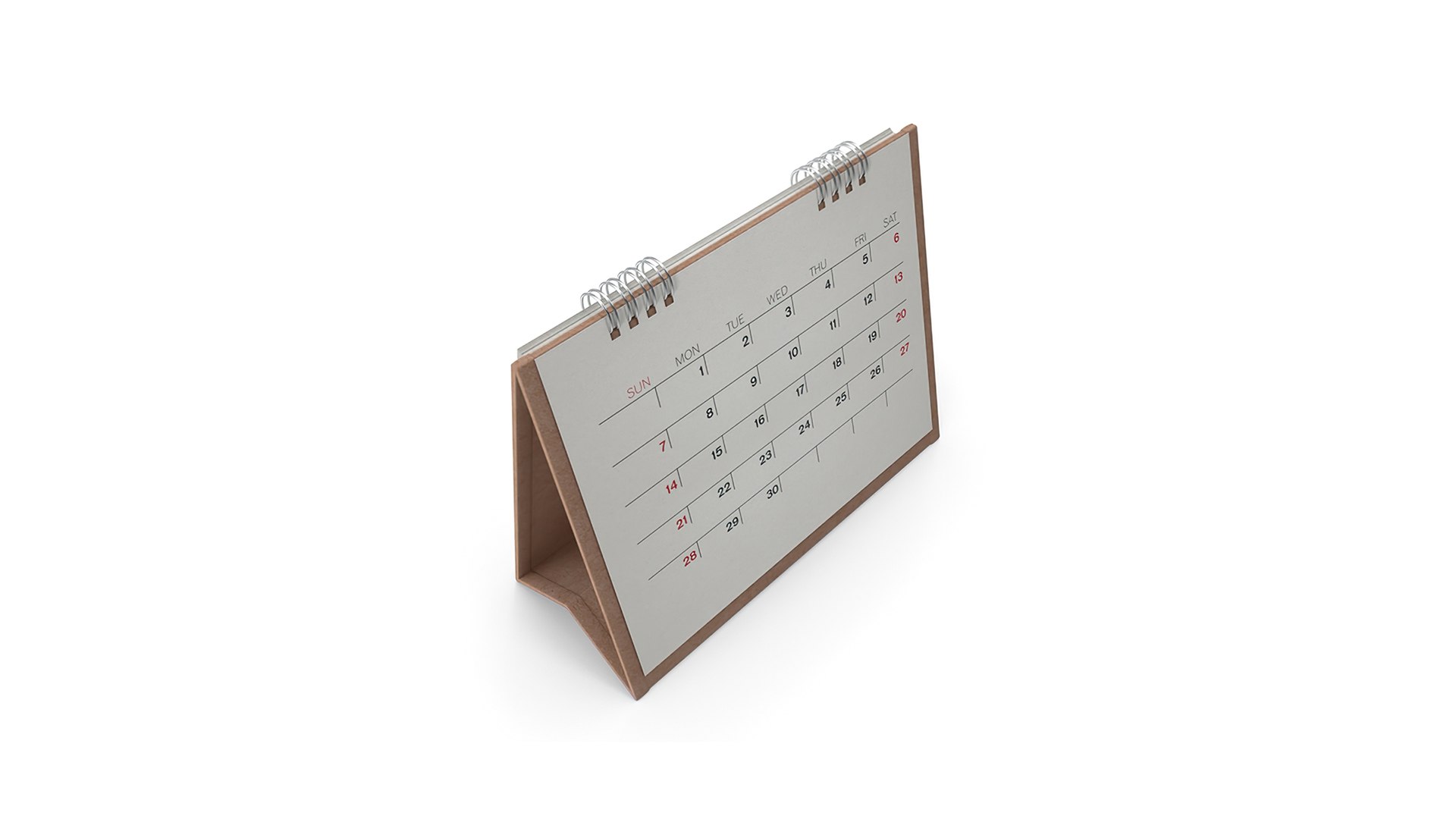 Desktop Calendar 3D model - TurboSquid 2167319