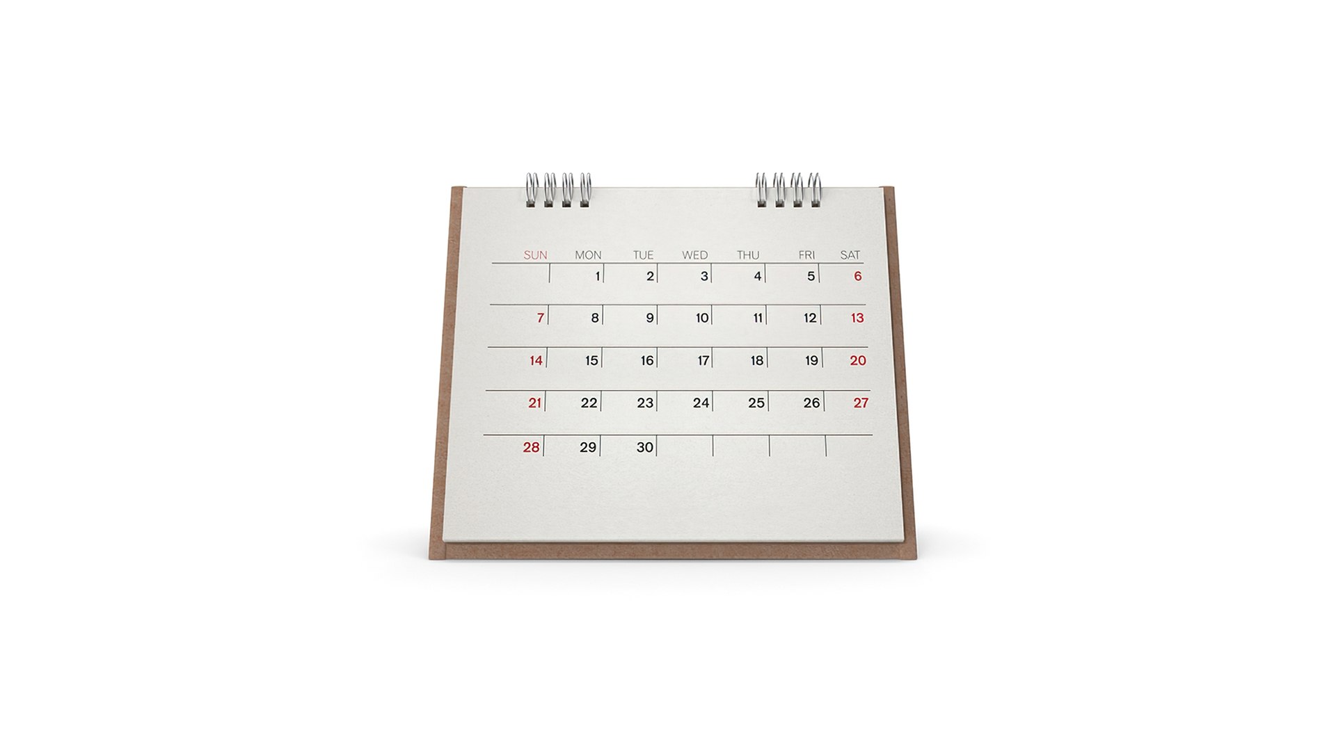 Desktop Calendar 3D model - TurboSquid 2167319
