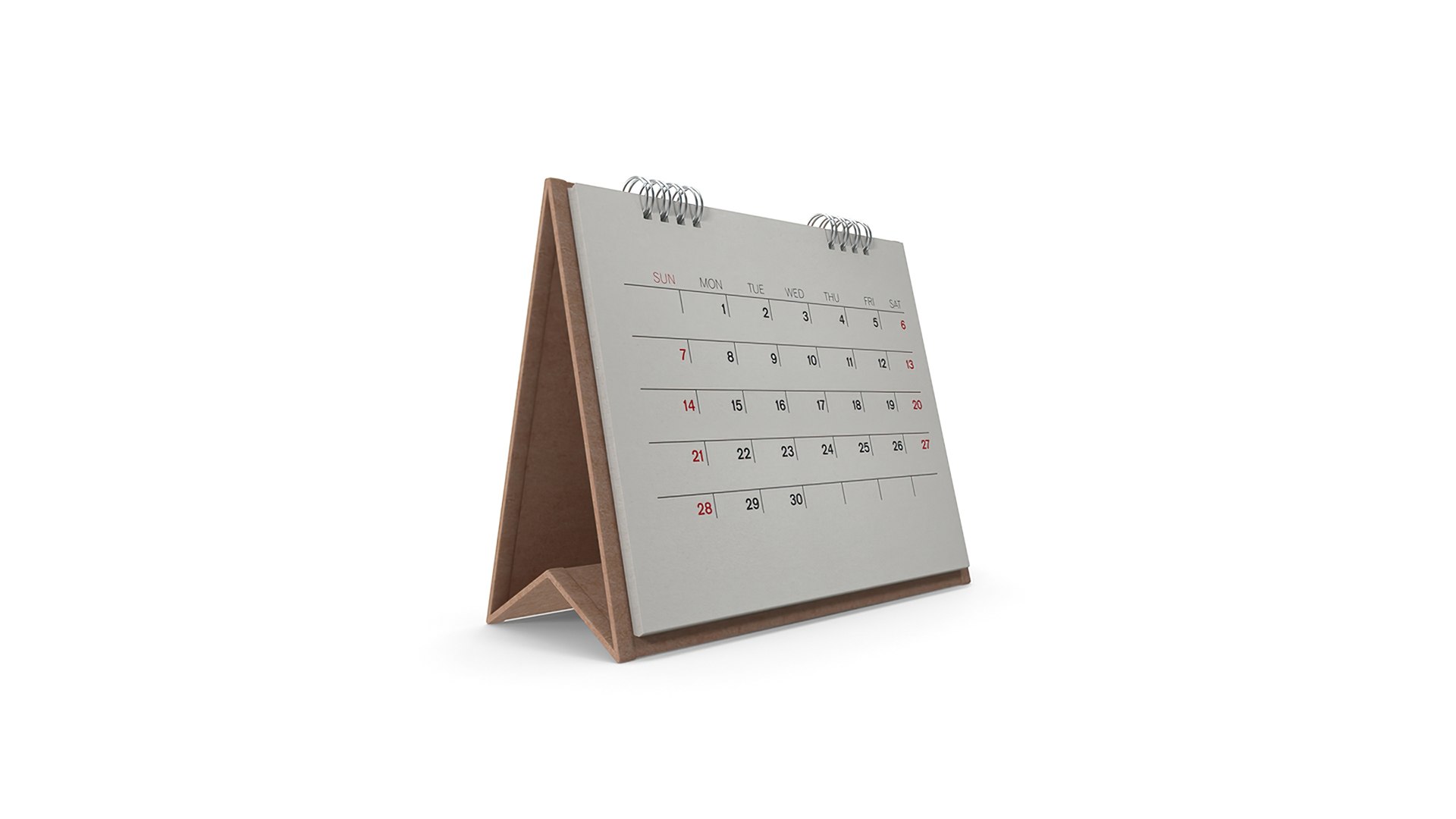 Desktop Calendar 3D model - TurboSquid 2167319