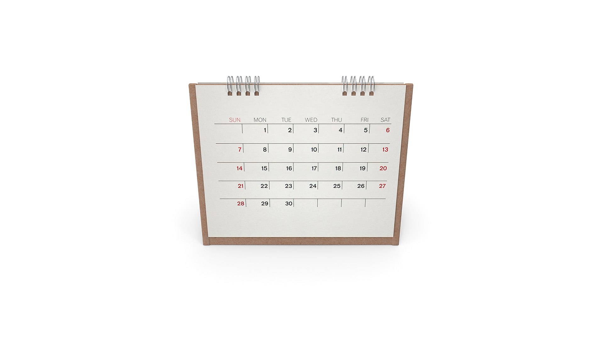 Desktop Calendar 3D model - TurboSquid 2167319