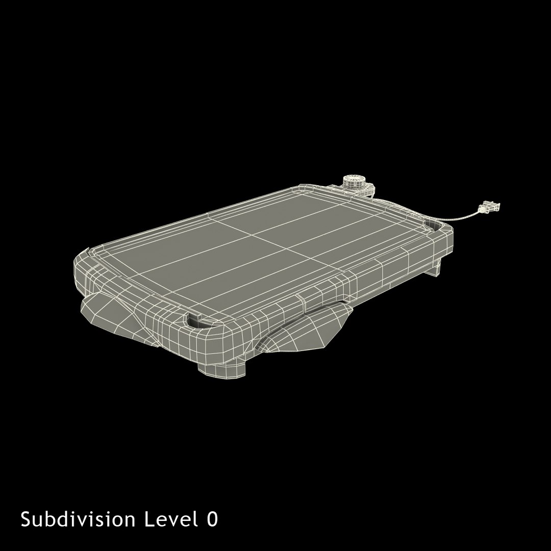 electric griddle 3d model