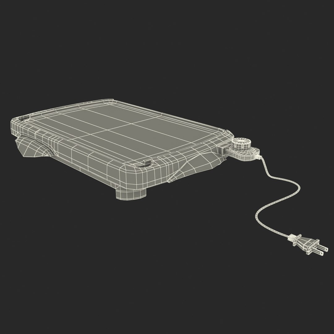 electric griddle 3d model