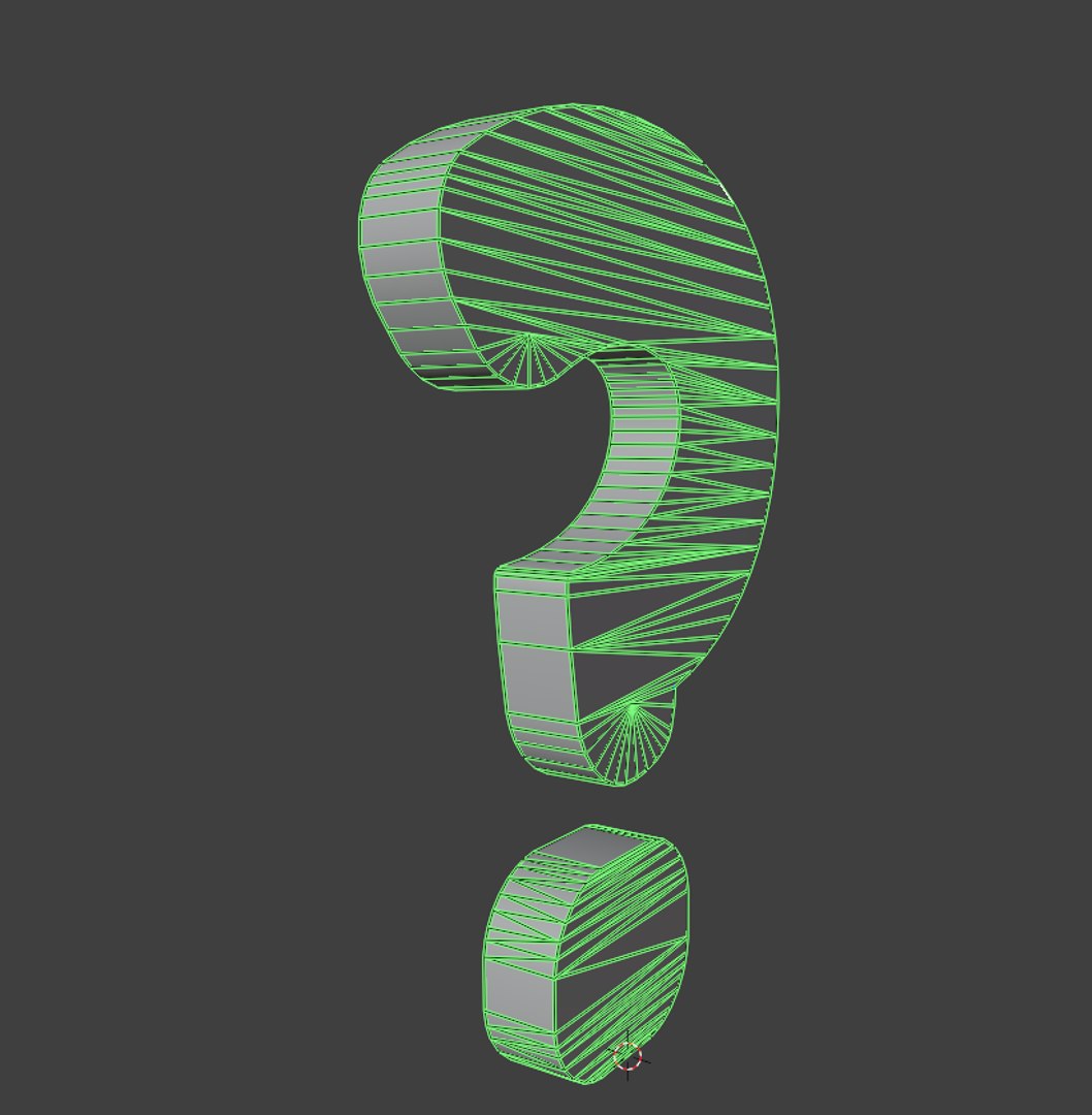 3D Question Symbol Blue Model - TurboSquid 2295534