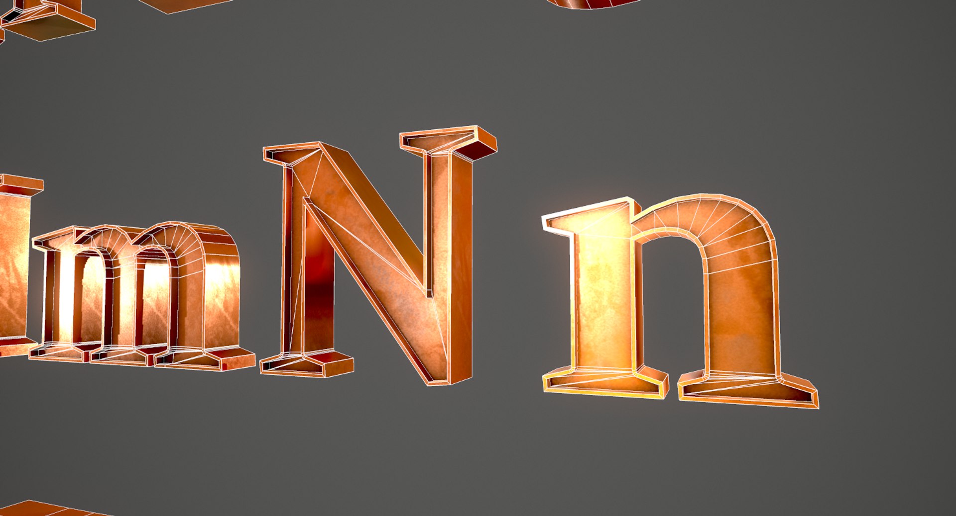 English Letters 3D Model - TurboSquid 1501718