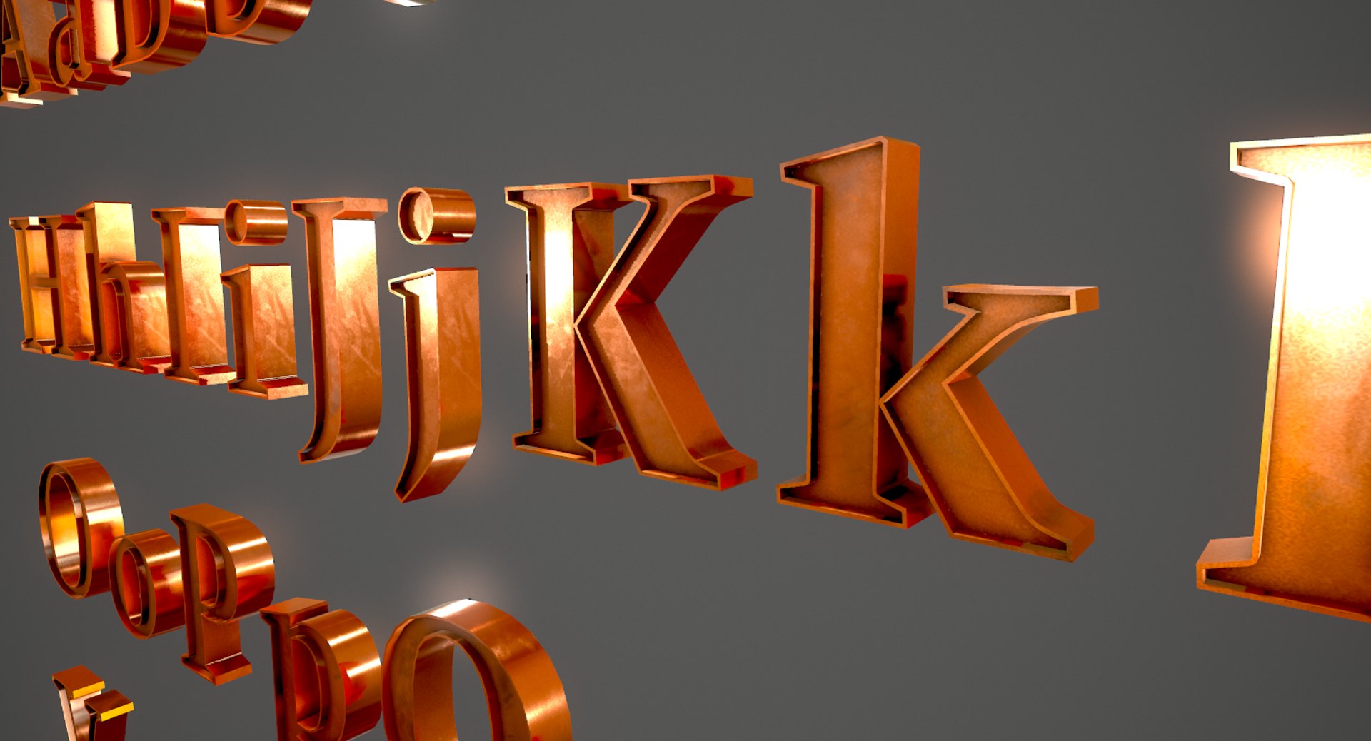 English Letters 3D Model - TurboSquid 1501718
