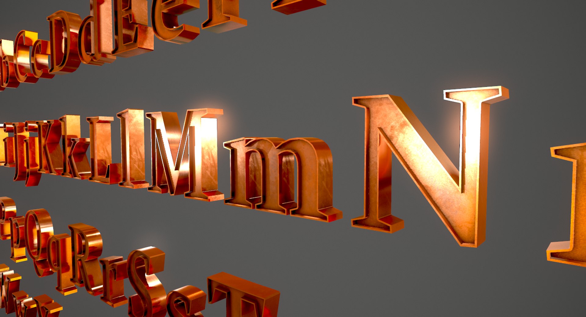 English Letters 3D Model - TurboSquid 1501718