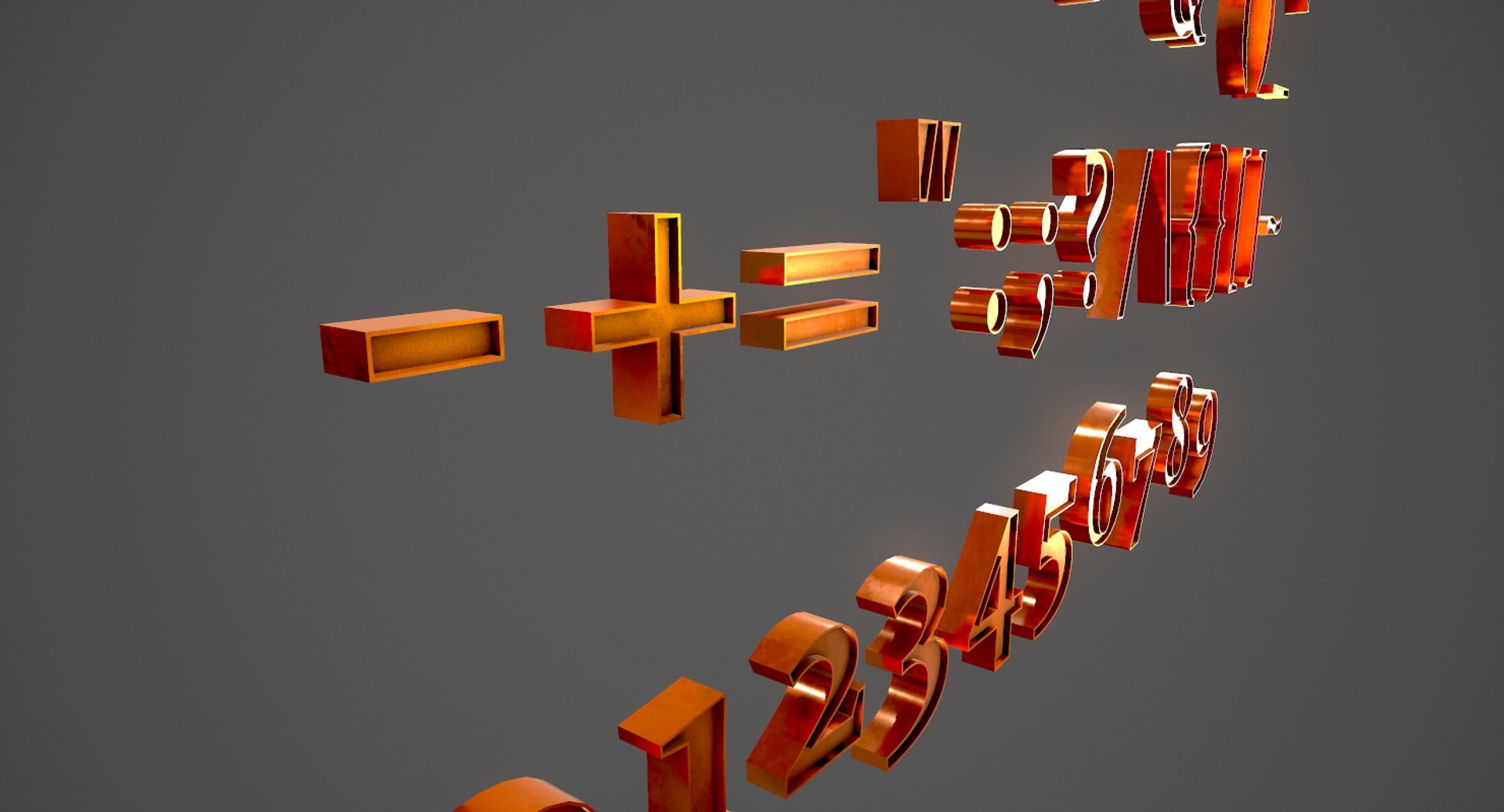 English Letters 3D Model - TurboSquid 1501718