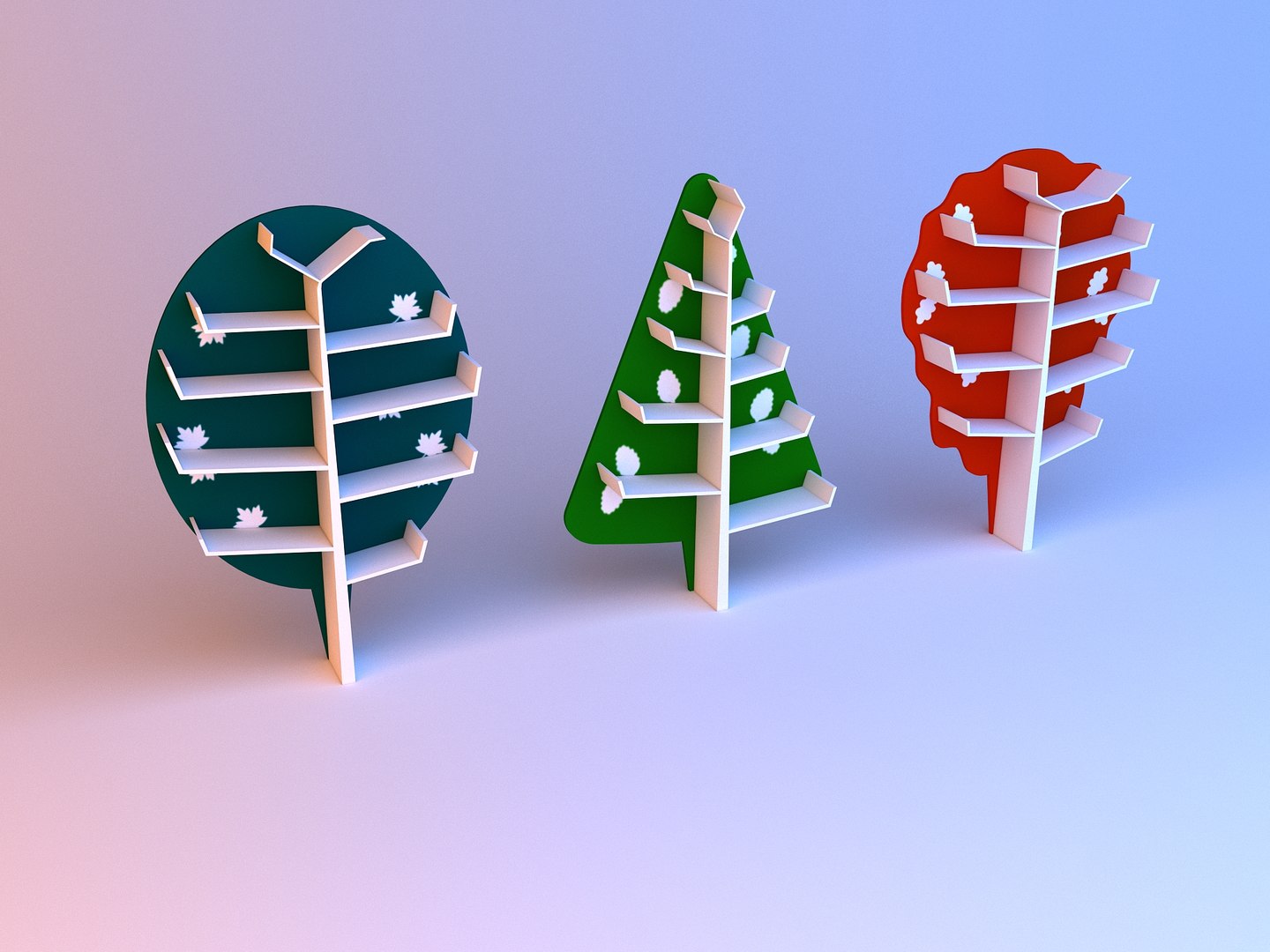 Bookshelf Trees Kids 3D Model 3D Model - TurboSquid 1735405