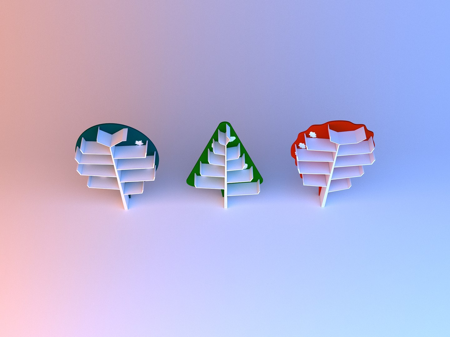 Bookshelf Trees Kids 3D Model 3D Model - TurboSquid 1735405