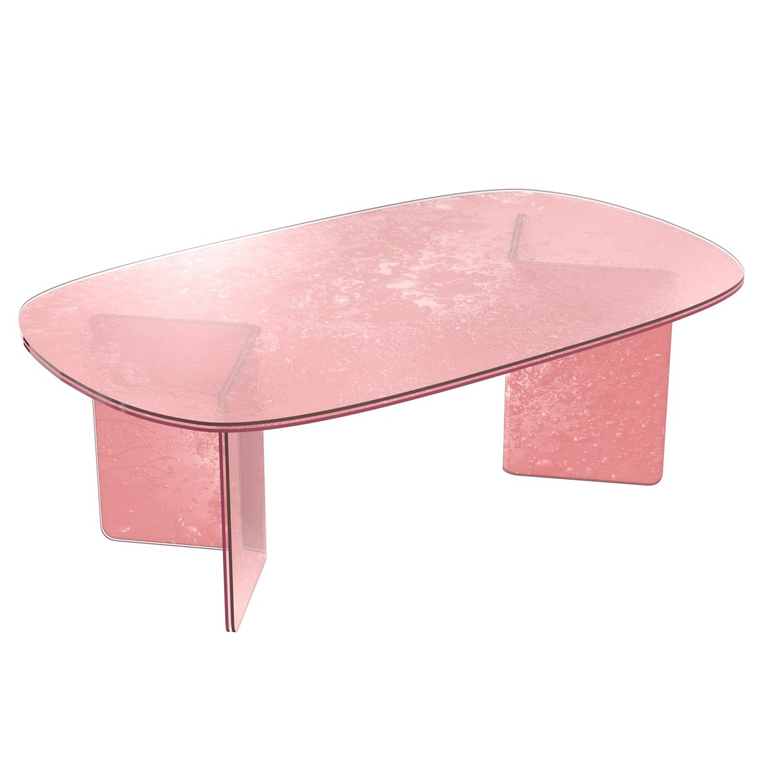 3D Sketch Coffee Table Made Of Pink Acrylic Design Roberto Giacomucci In 2020 Model - TurboSquid ...