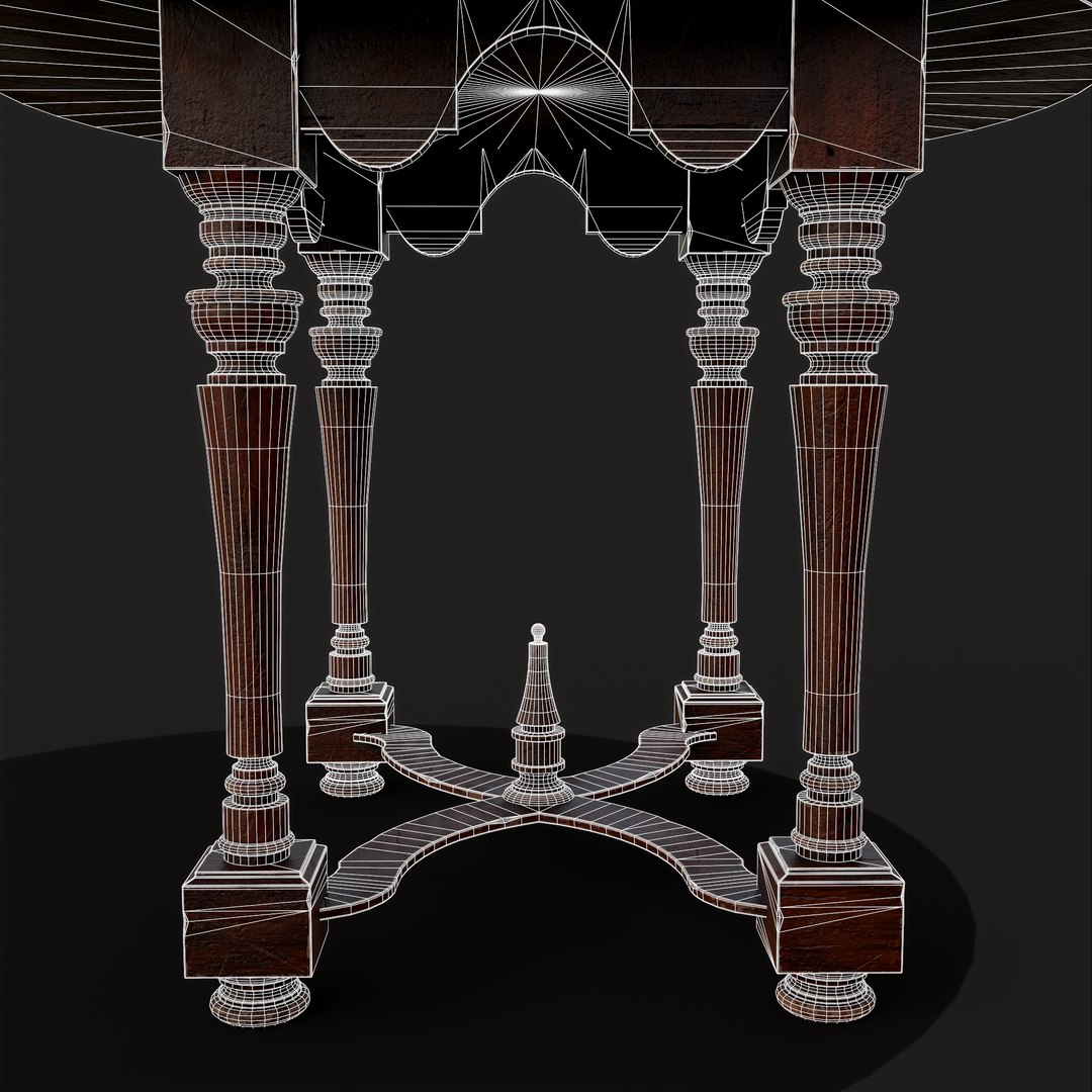 3D Quality Medieval Elegant Round Table - TurboSquid 1926658