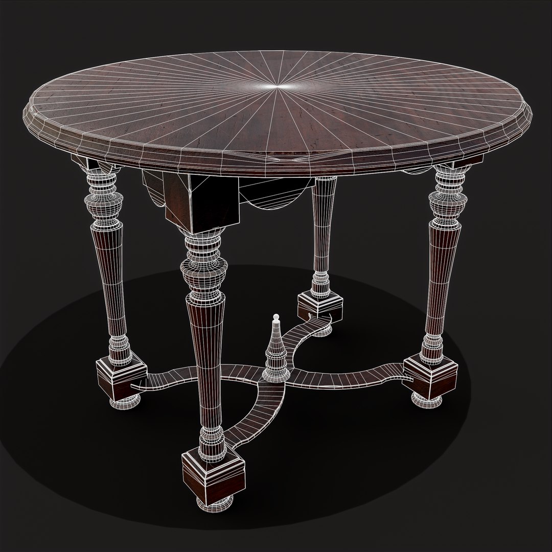 3D Quality Medieval Elegant Round Table - TurboSquid 1926658