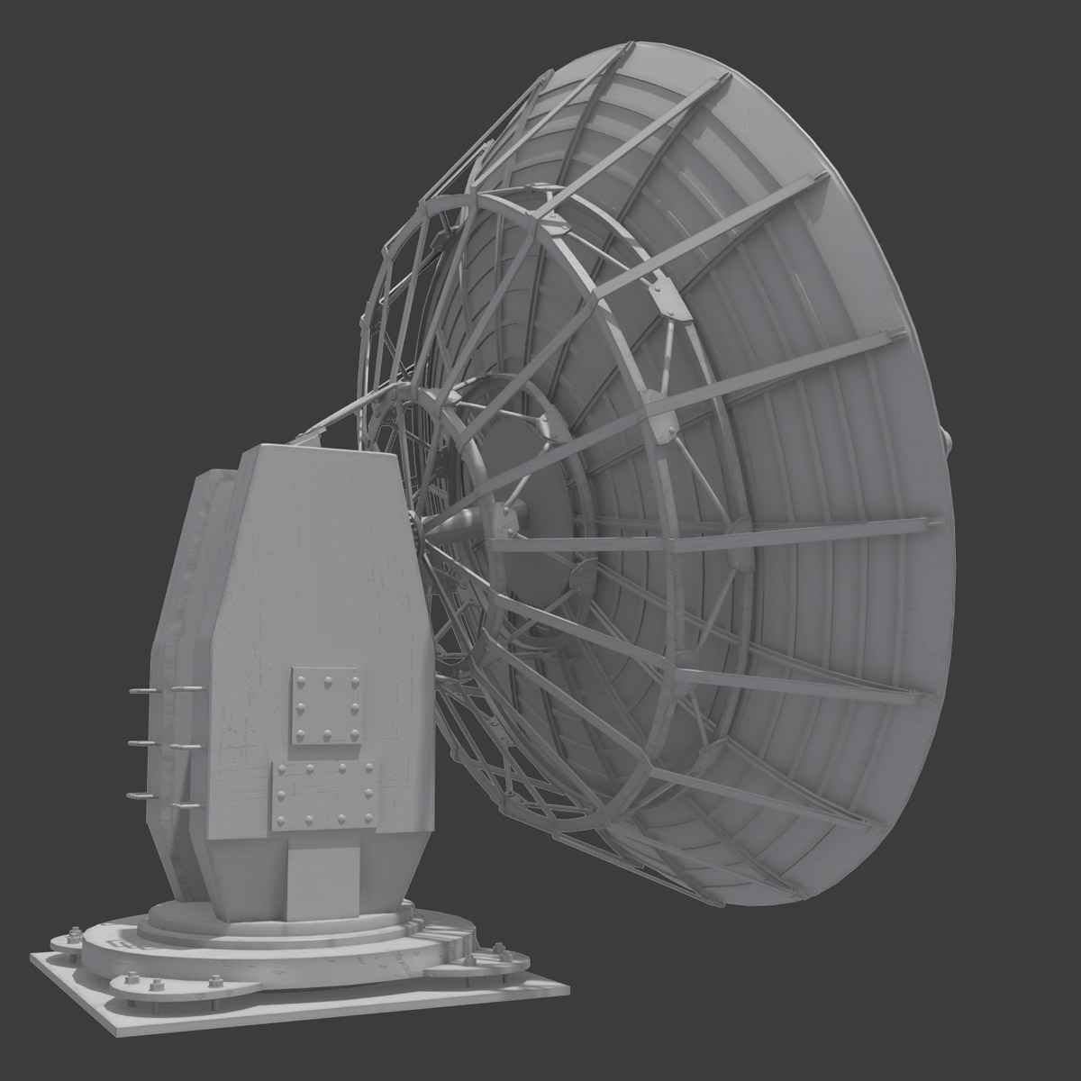 3d satellite dish