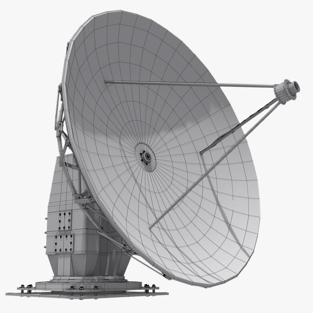 3d satellite dish
