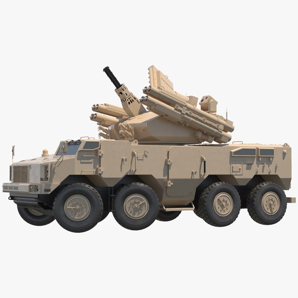 Sandfarbenes Waffenkontrollsystem Typ 625E, ausgerüstet für Maya 3D ...