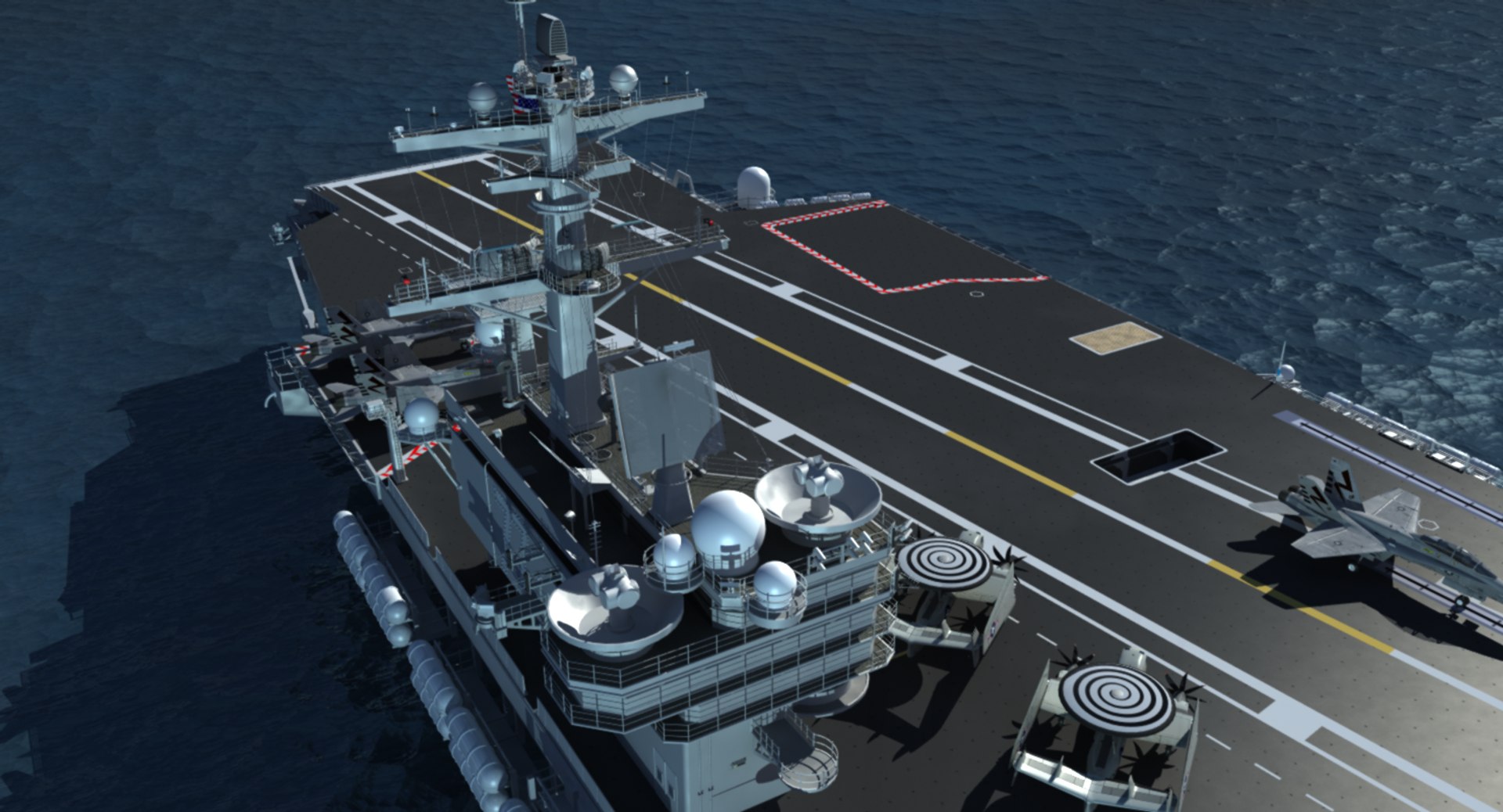 3d model cvn-77 uss george bush