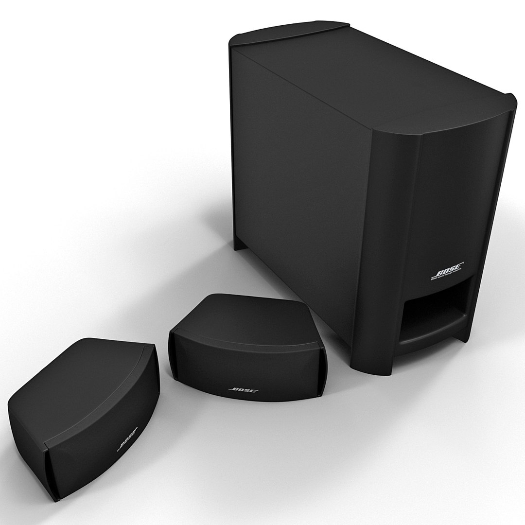 3d Model Home Entertainment Bose Graphite