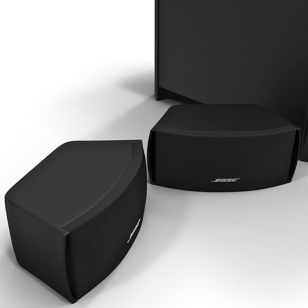 3d Model Home Entertainment Bose Graphite