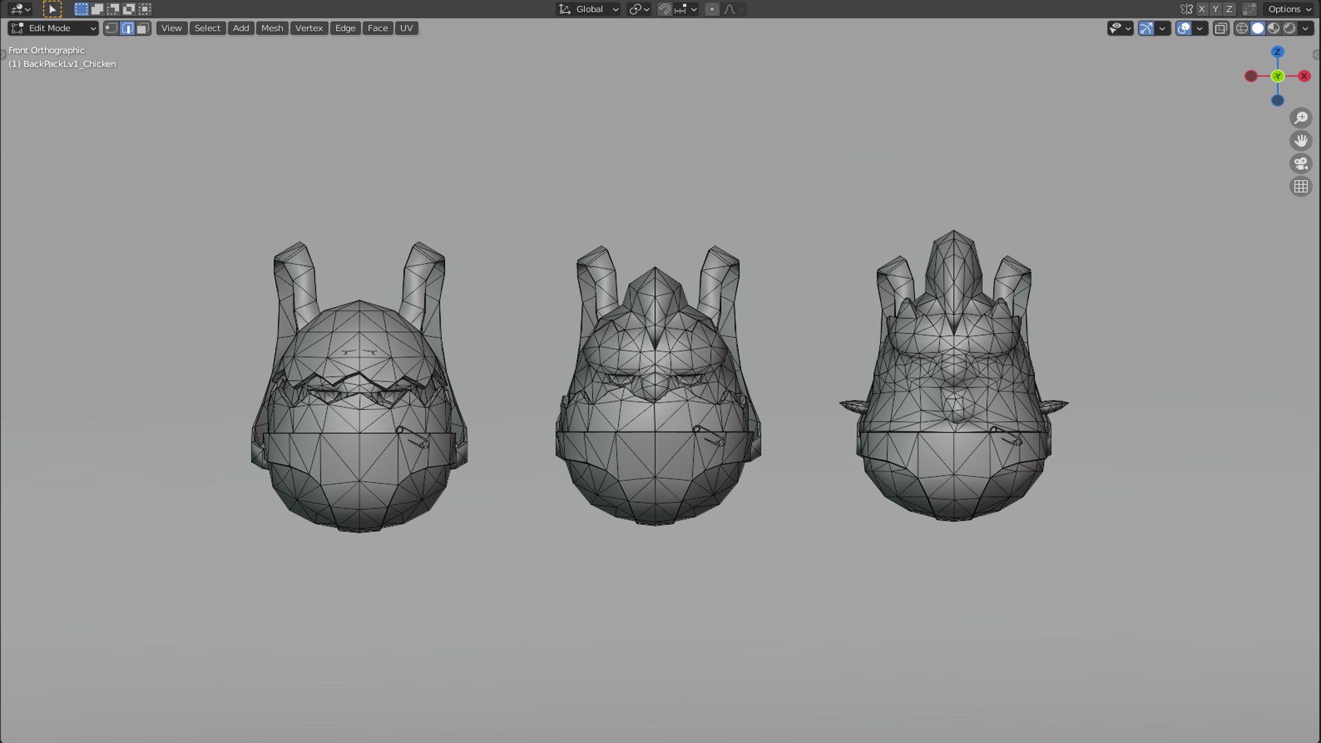 Bag 3x Chicken Backpack 3D - TurboSquid 1844085