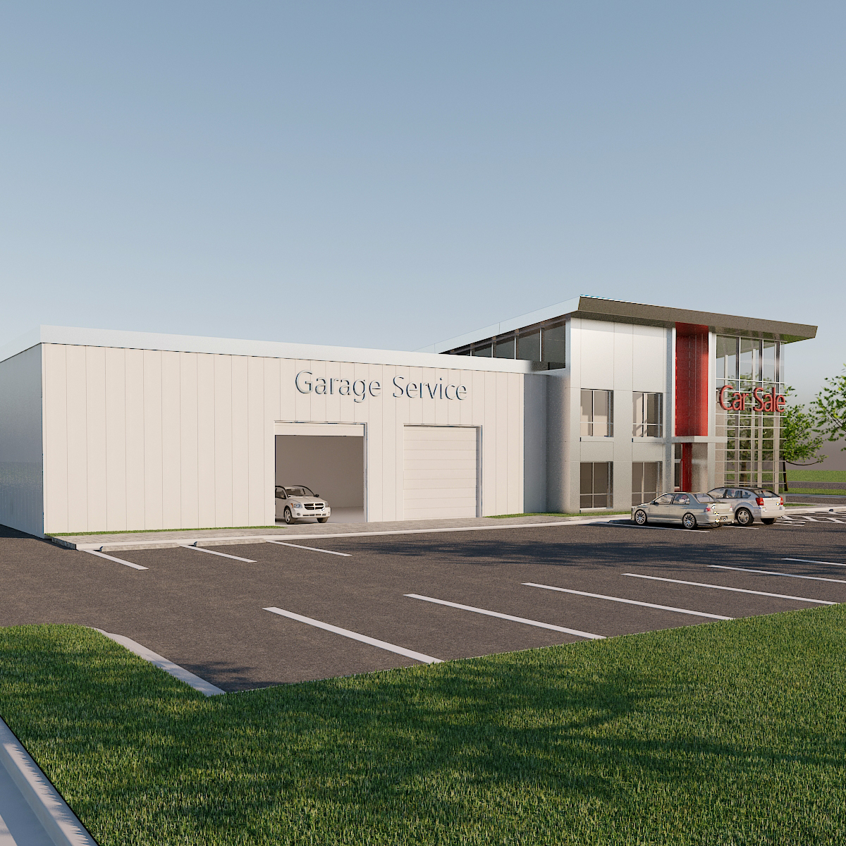 3D car dealership model - TurboSquid 1408503