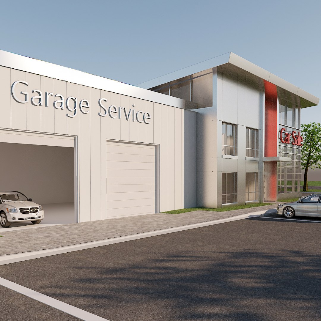 3D car dealership model - TurboSquid 1408503