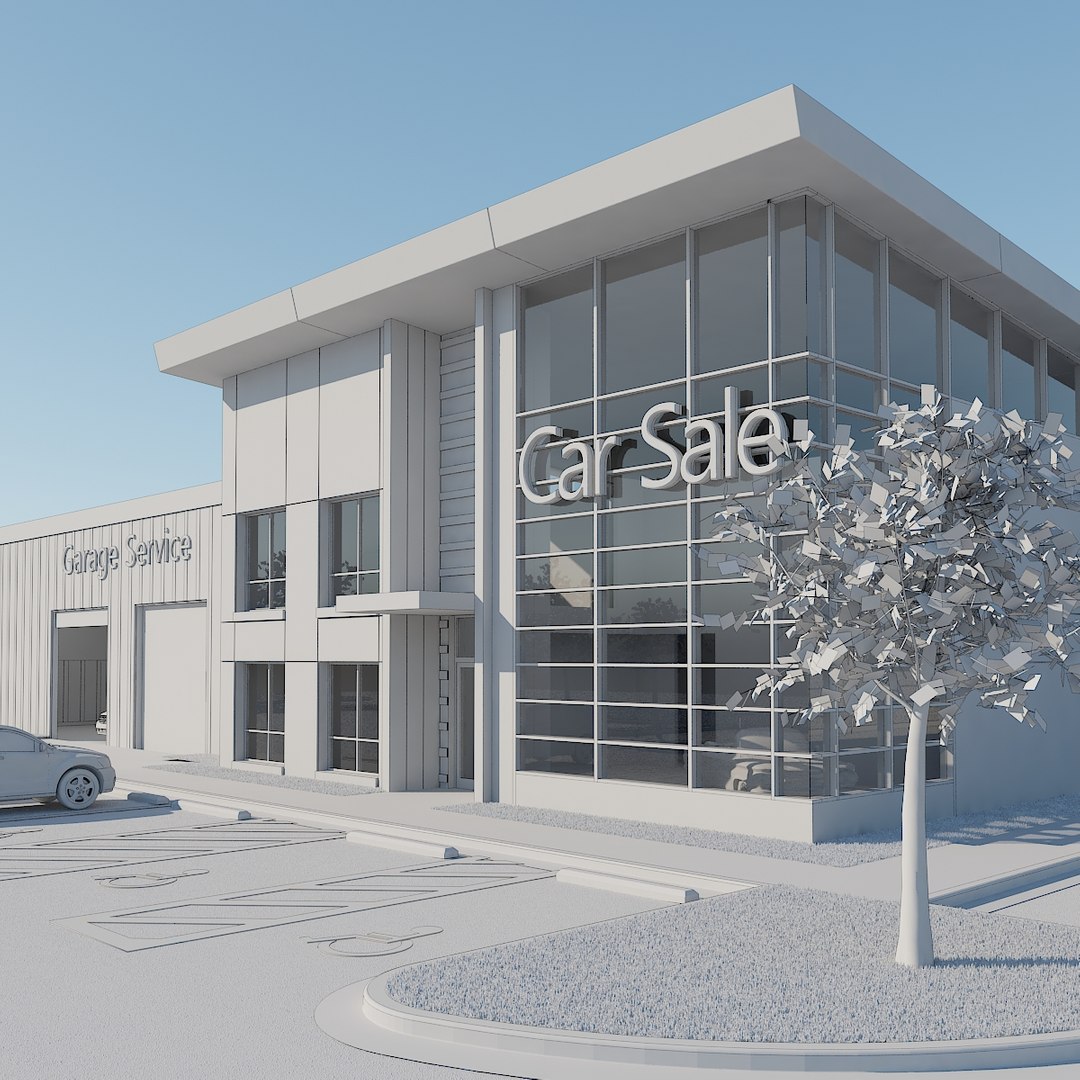 3D car dealership model - TurboSquid 1408503