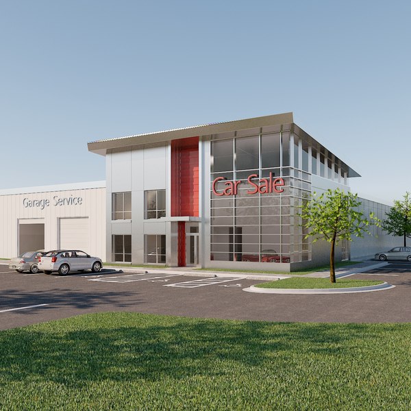 Car Dealership 3D Models for Download | TurboSquid