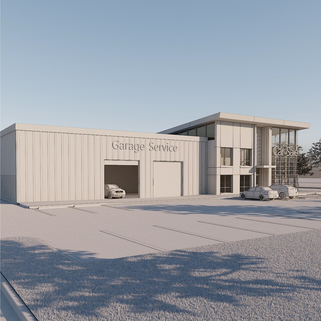 3D car dealership model - TurboSquid 1408503