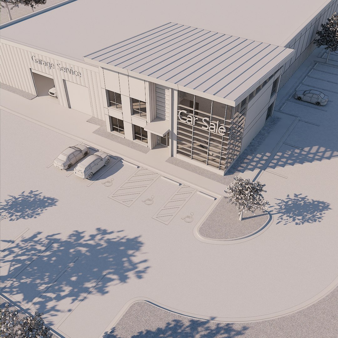 3D car dealership model - TurboSquid 1408503