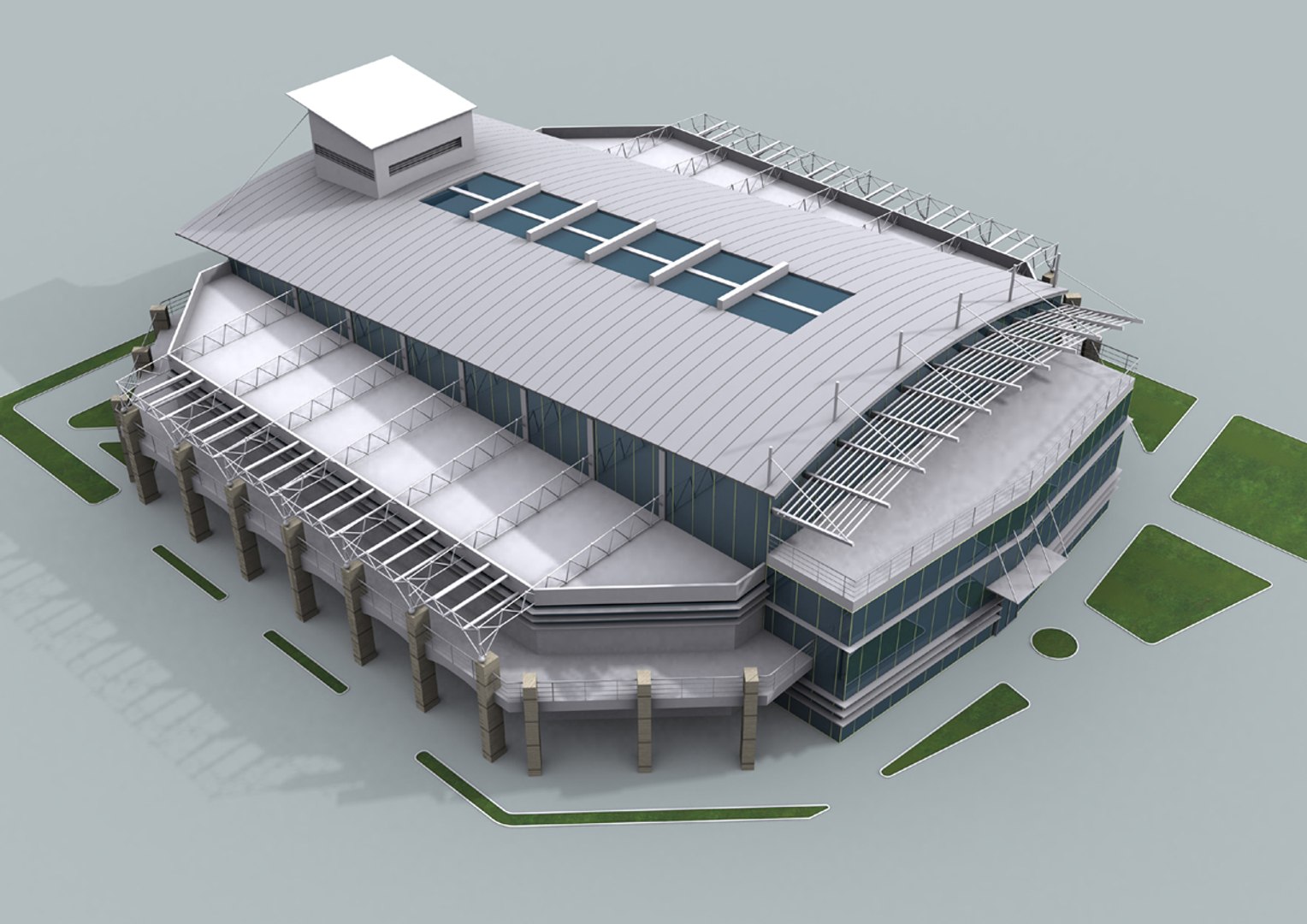 Indoor Sporting Club 3d Model