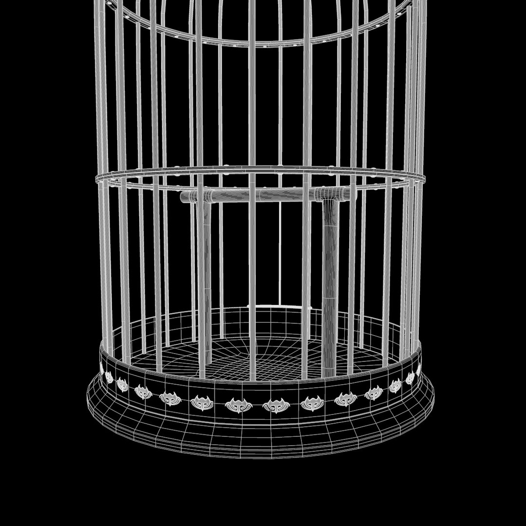 Birdcage Modelled 3d Model