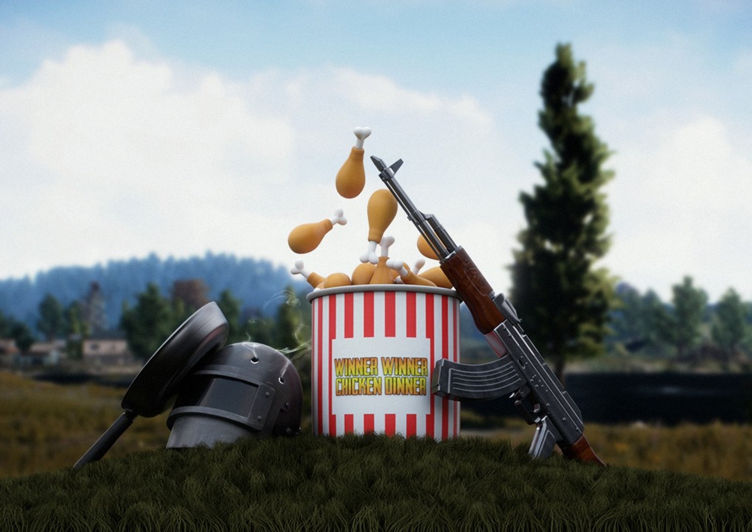 Akm Pubg 3D Model - TurboSquid 1263927