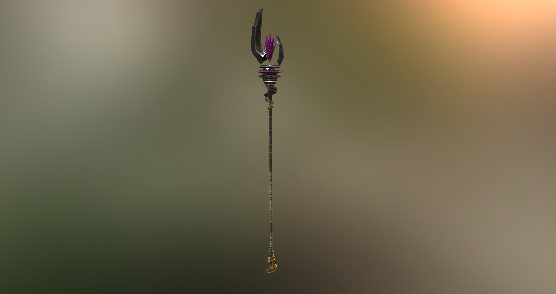 3D Mage Staff - TurboSquid 1149874