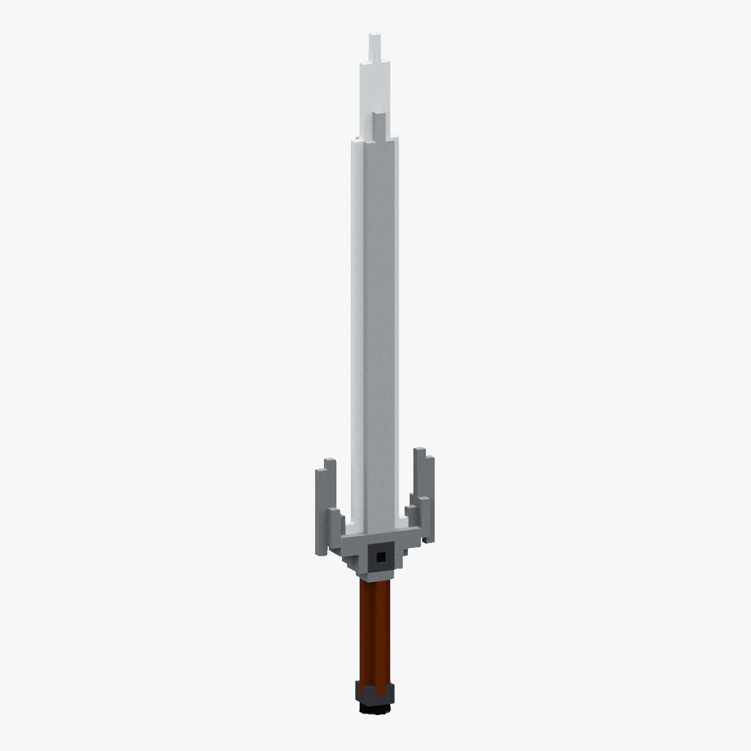 Voxel Sword 3D model - TurboSquid 1945544