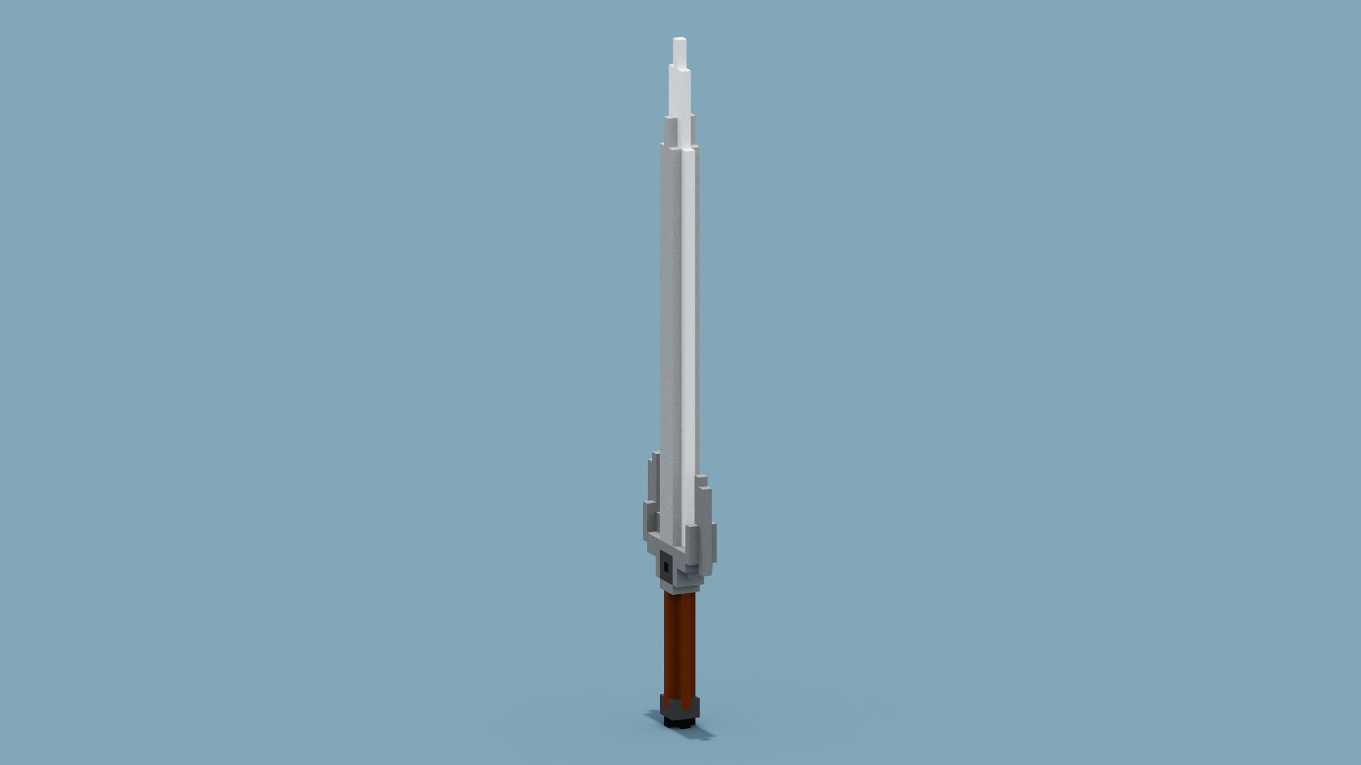 Voxel Sword 3D Model - TurboSquid 1945544
