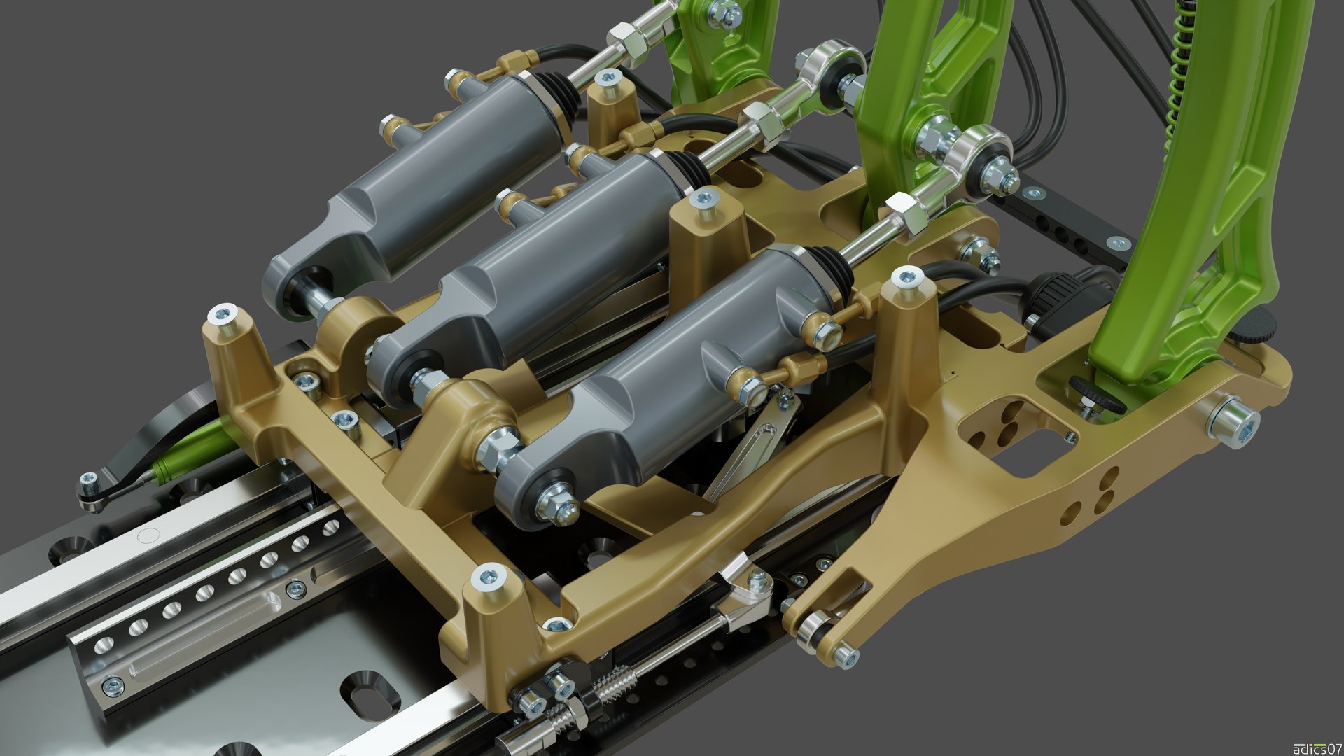 Highpoly Adjustable Pedals And Co-driver Footrest For Rally Car 3D ...