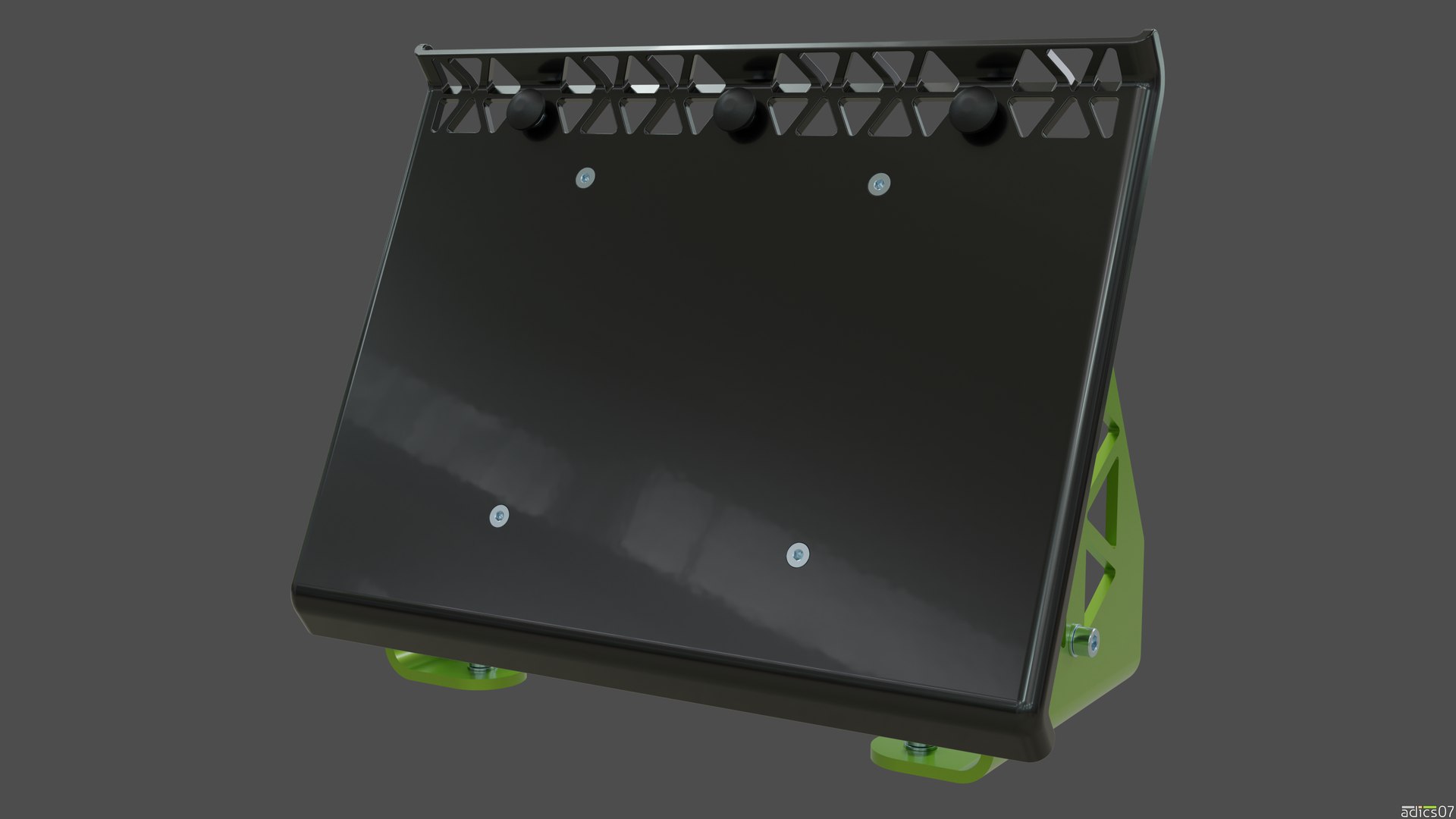 Highpoly Adjustable Pedals And Co-driver Footrest For Rally Car 3D ...