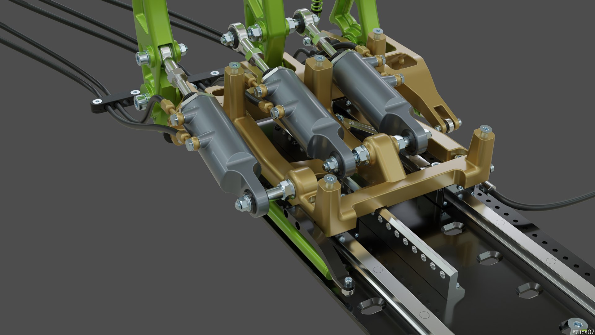 Highpoly Adjustable Pedals And Co-driver Footrest For Rally Car 3D ...