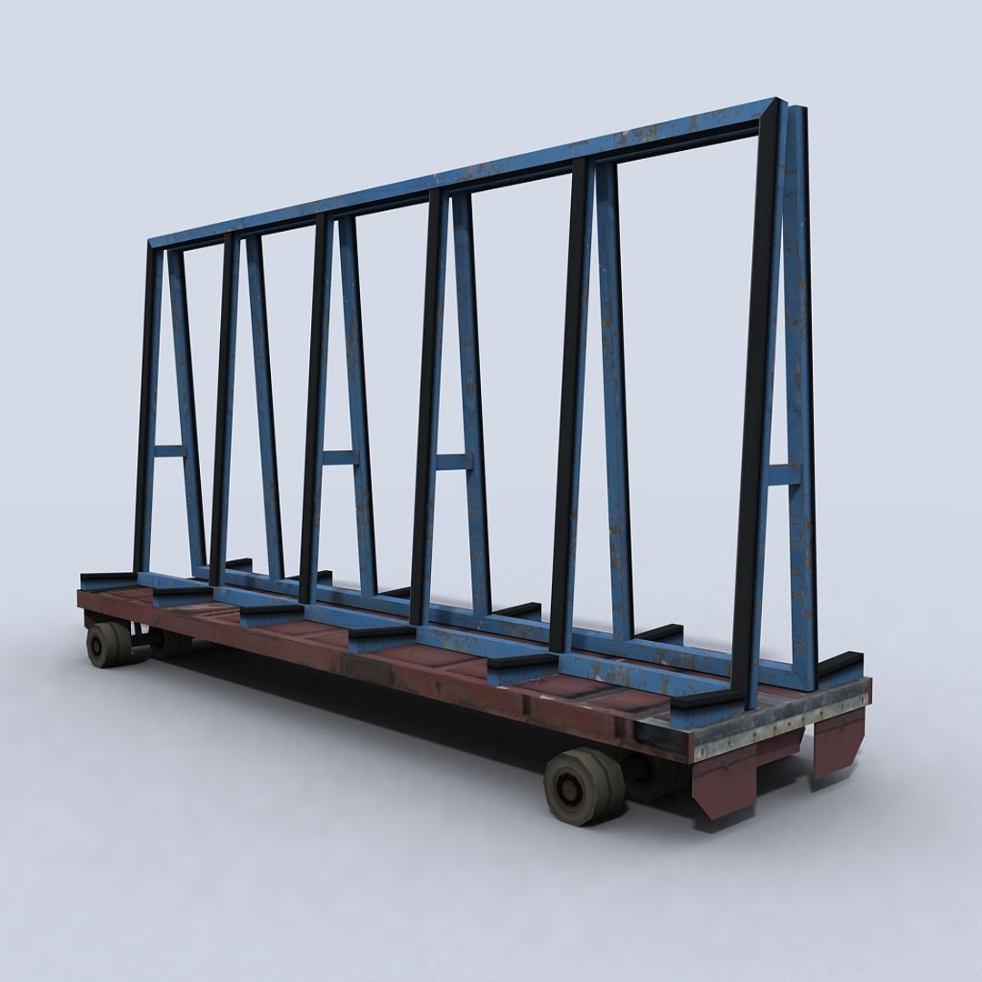 Float Glass Transport Truck 3d Model
