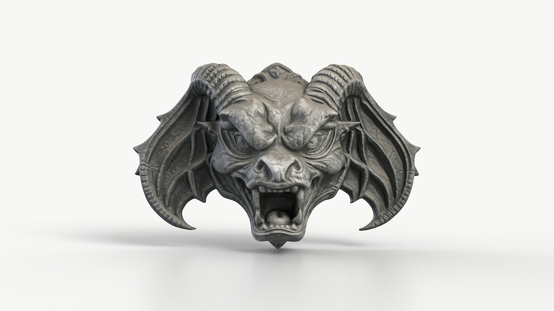 Gargoyle Dragon Head 9 Textured 3D Model - TurboSquid 2314076