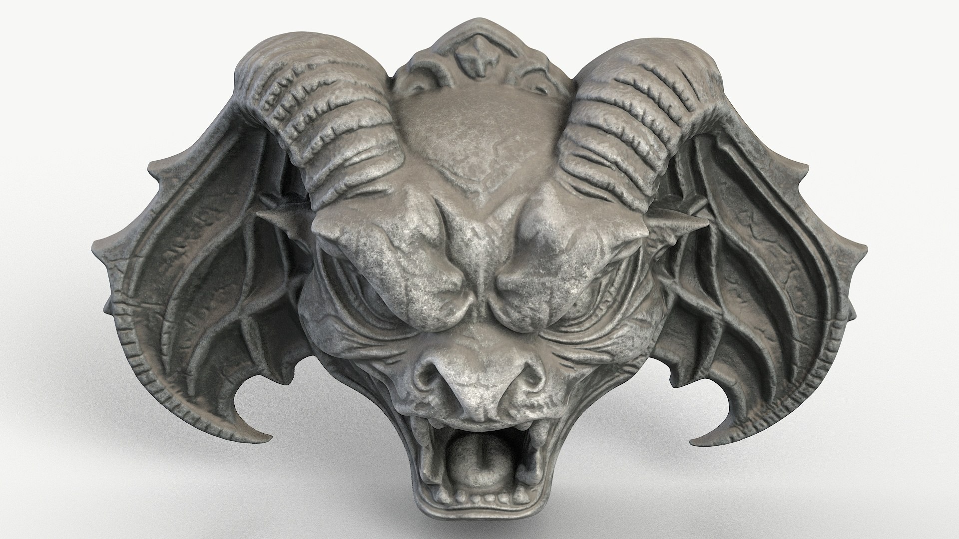 Gargoyle Dragon Head 9 Textured 3D Model - TurboSquid 2314076