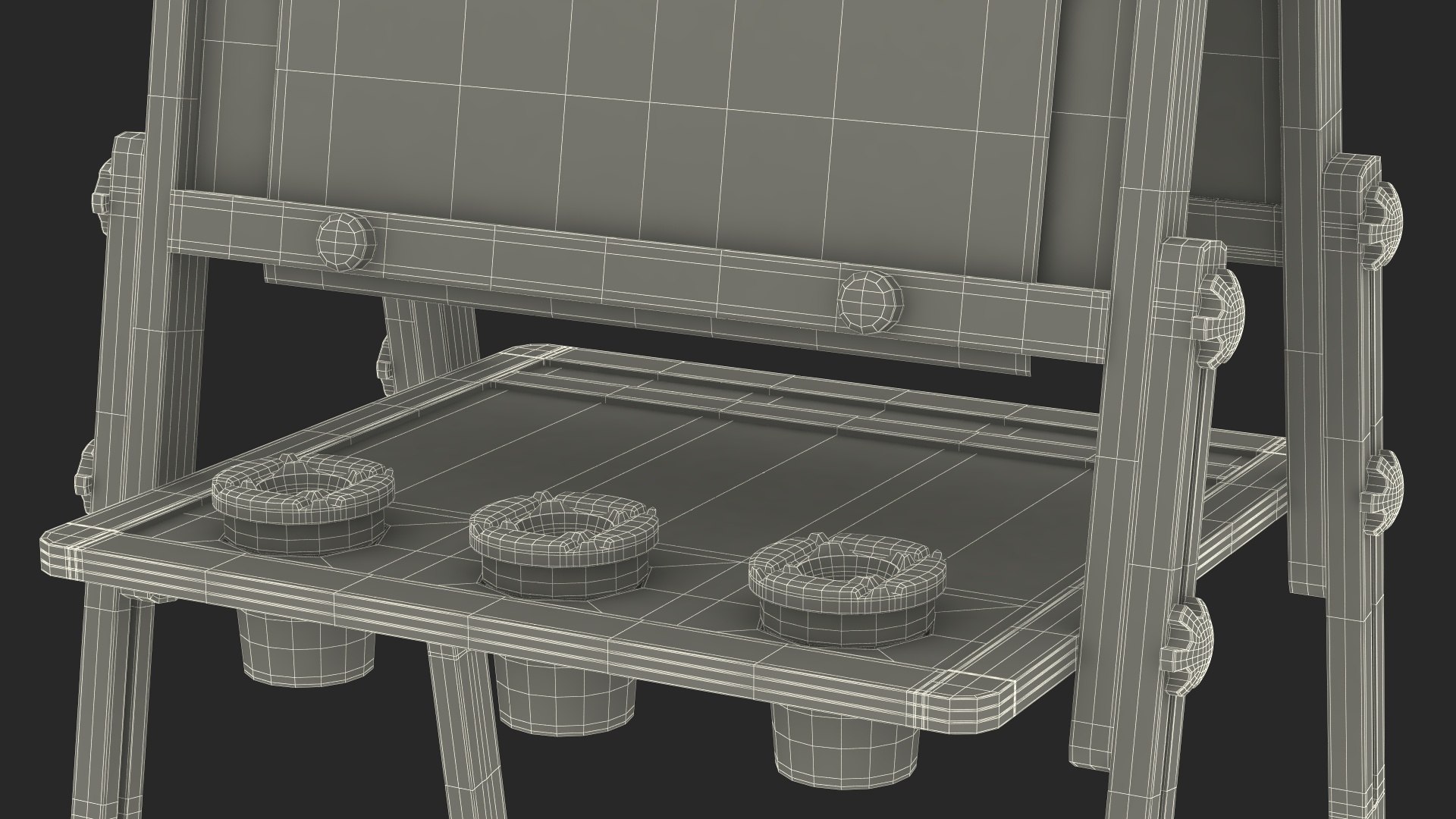 3D Double Sided Drawing Easel For Kids Model - TurboSquid 2164079