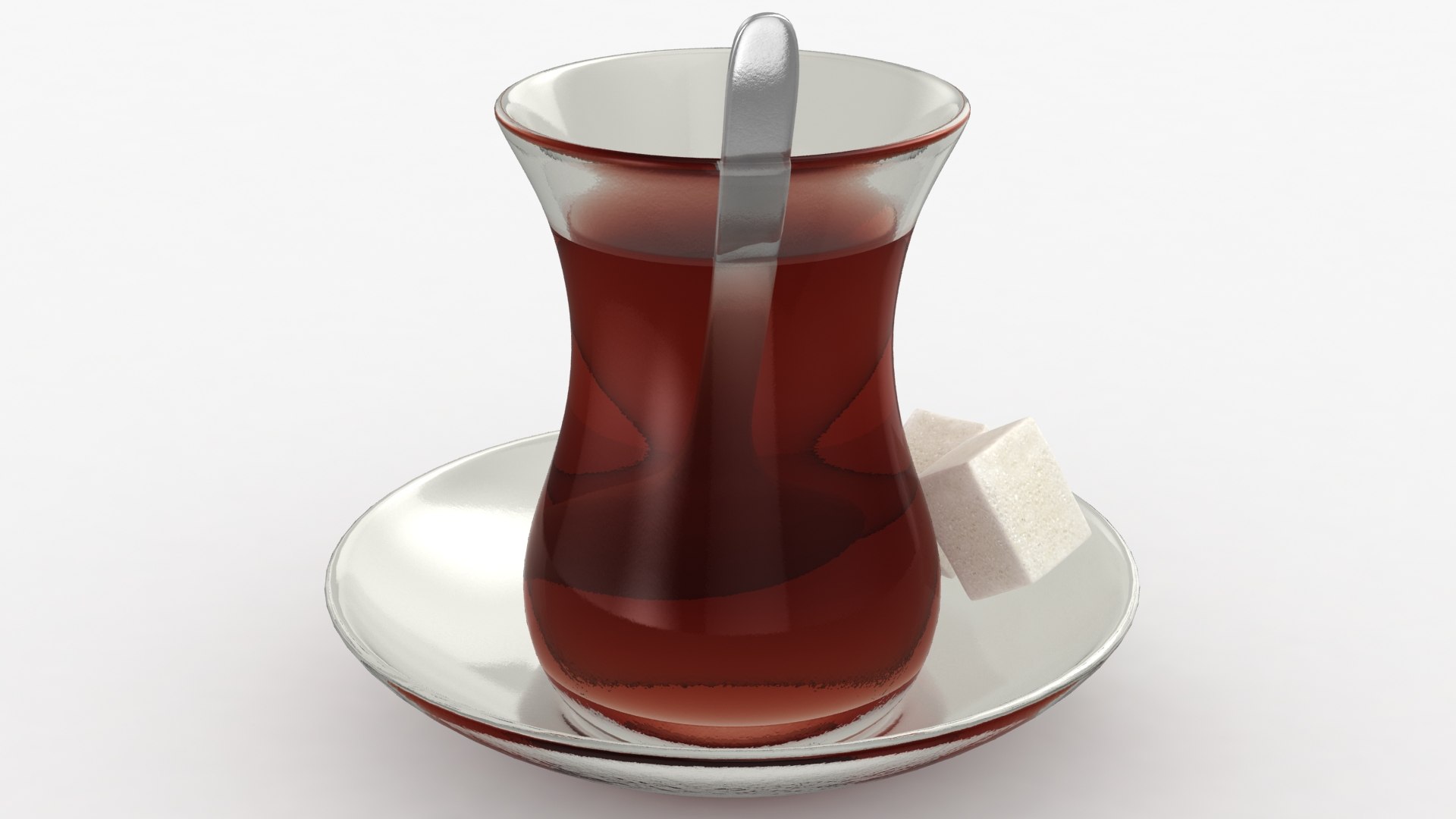 Realistic turkish tea 3D model - TurboSquid 1452606