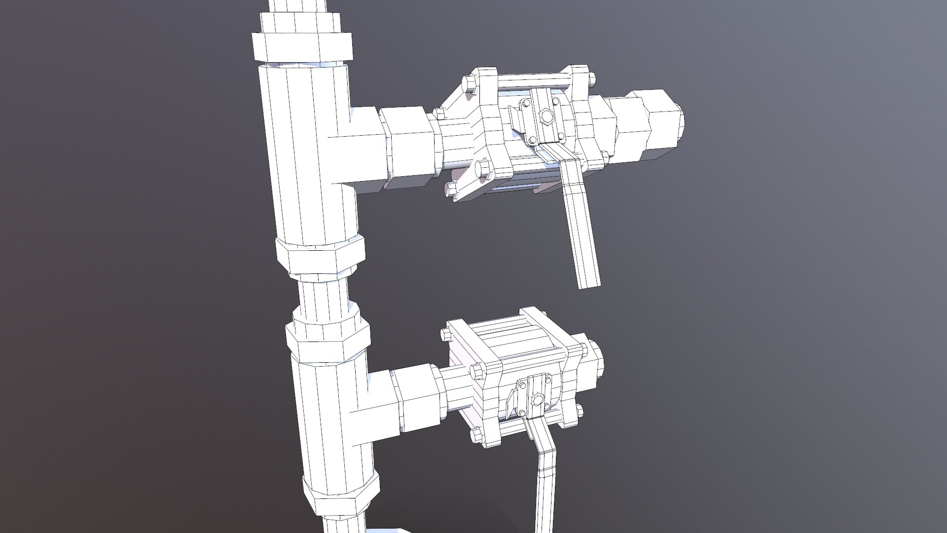 3D Meter And Small Valve - TurboSquid 2288576