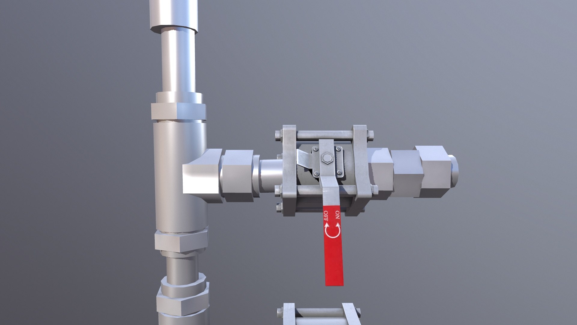3D Meter And Small Valve - TurboSquid 2288576