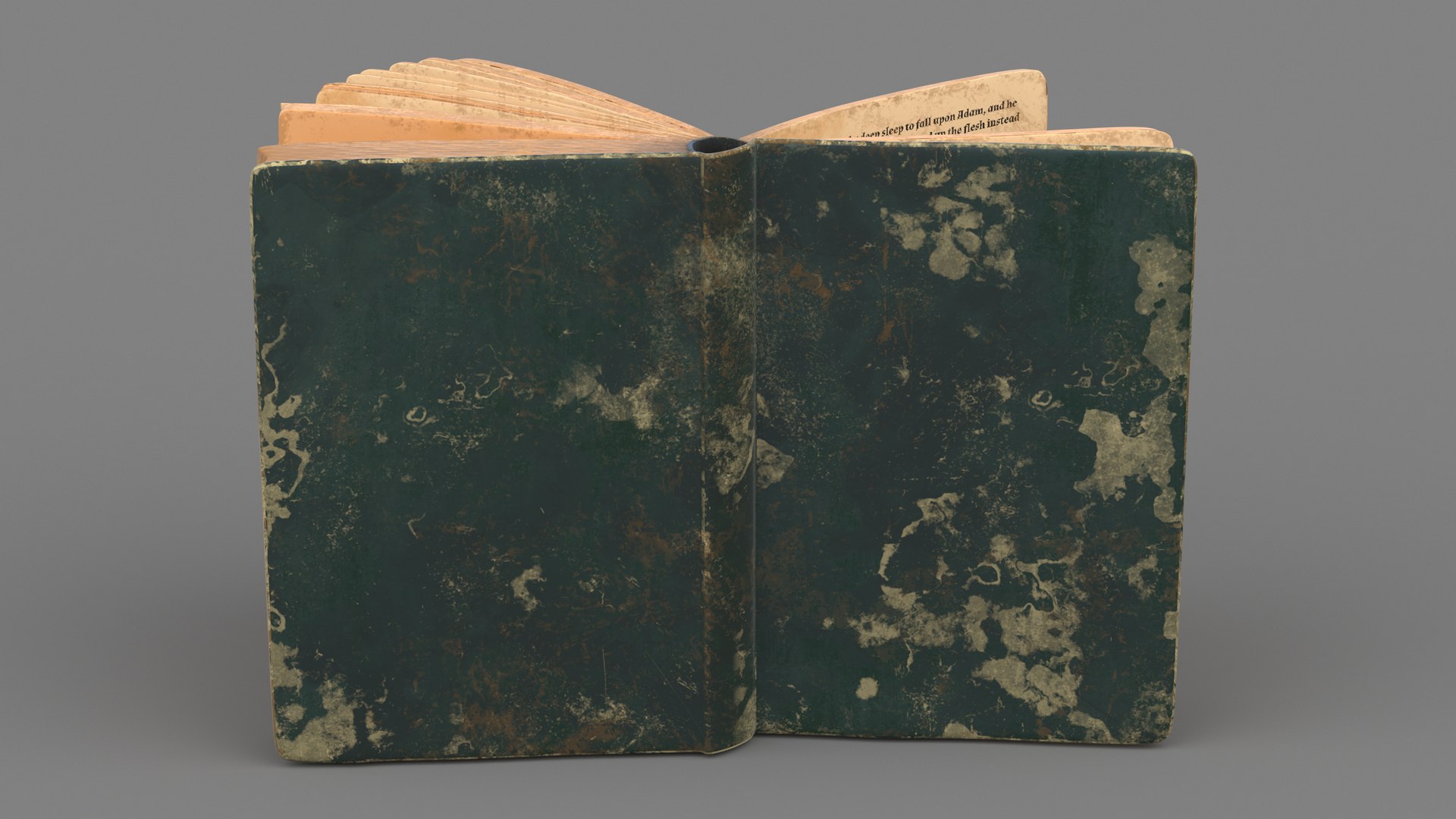 3D Half-Opened Clean Old Book Model - TurboSquid 2006158