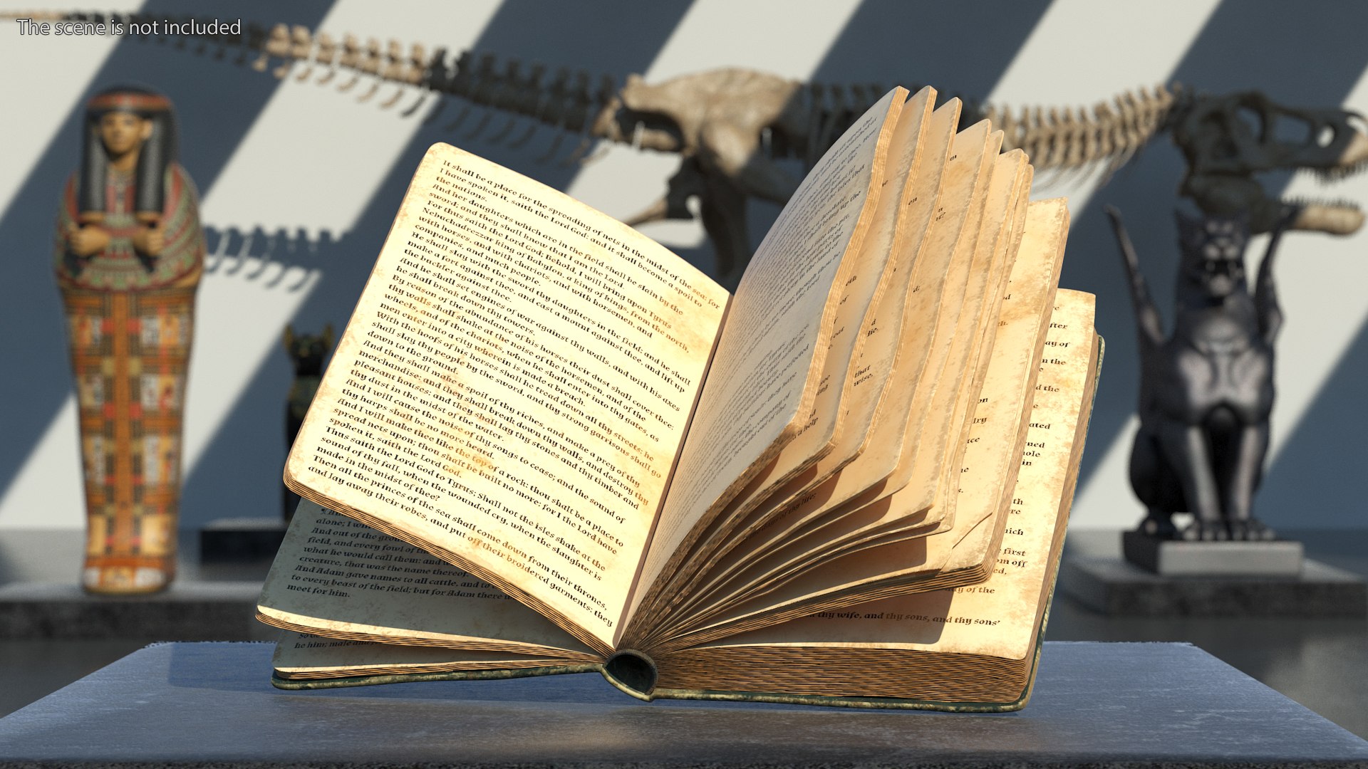 3D Half-Opened Clean Old Book model - TurboSquid 2006158